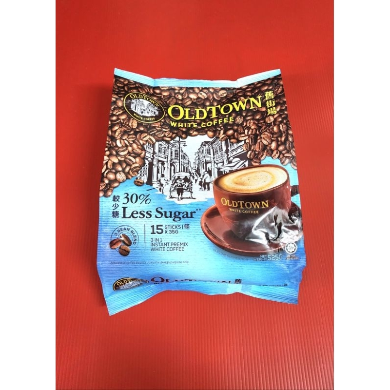OldTown White Coffee Less Sugar กาแฟ โอลด์ทาวน์ น้ำตาลน้อย 15ซอง ล็อต ...