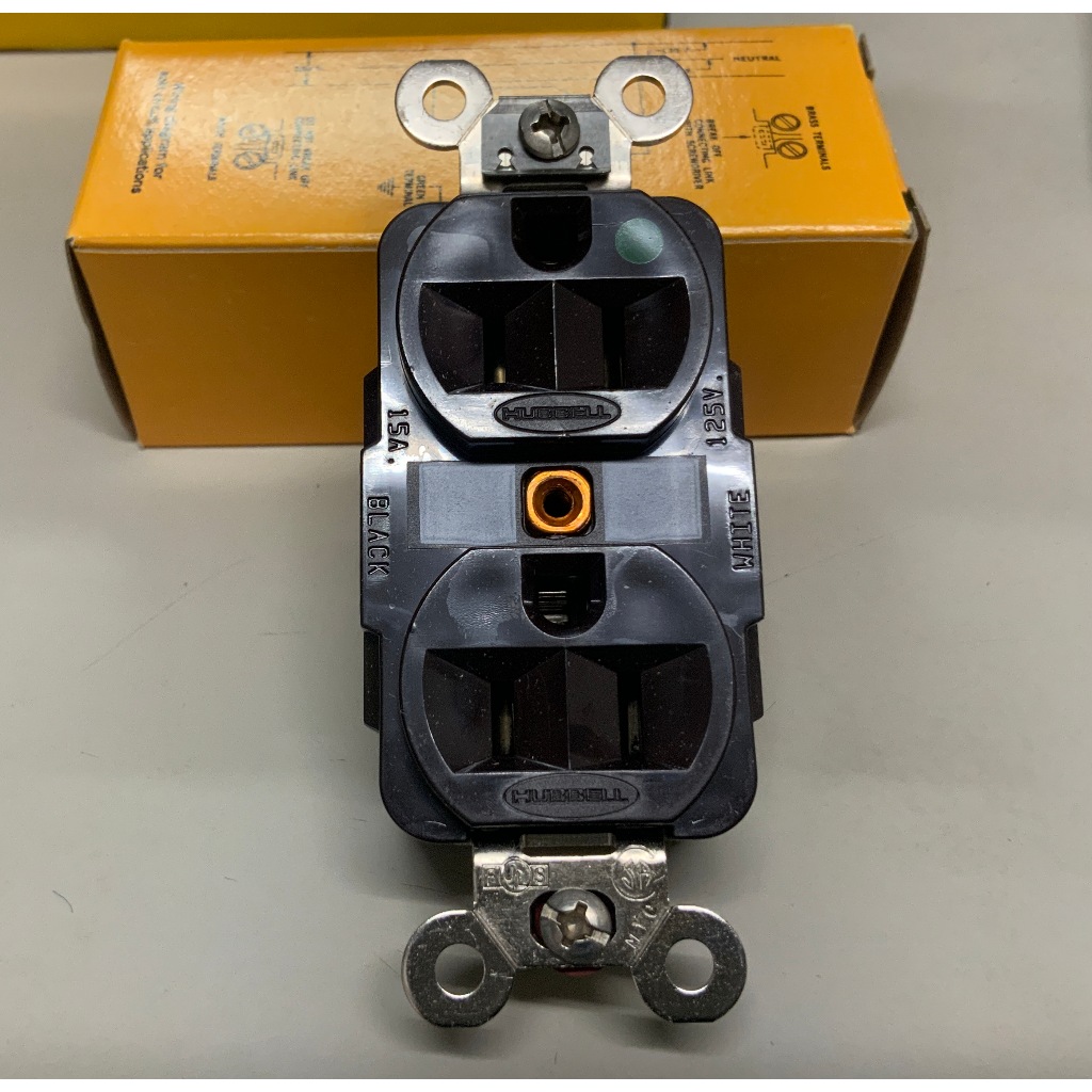 ปลั๊กผนัง Hubbell HBL 8200 (สีน้ำตาล) 15A Extra Heavy Duty Hospital ...