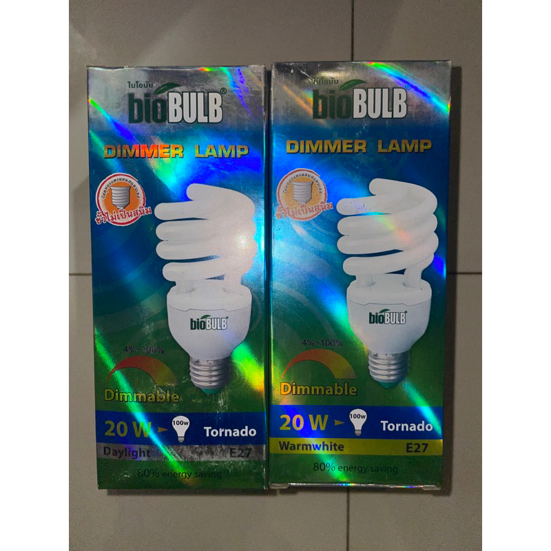 หลอดไฟ Dimmer Lamp Tornado 20W E27 Warmwhite,Daylight "BIOBULB ...