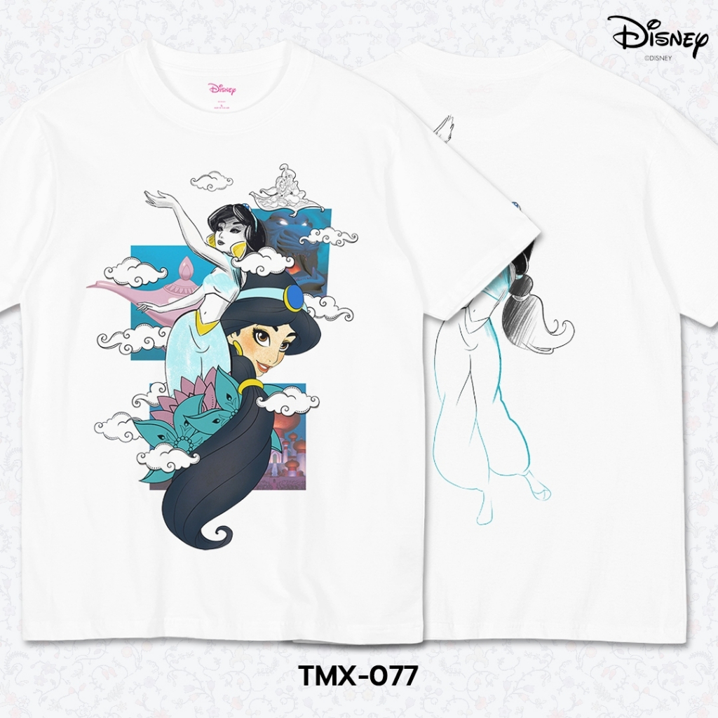 Power 7 Shop เสื้อยืดการ์ตูน "Jasmine princess" ลิขสิทธ์แท้ DISNEY(TMX ...