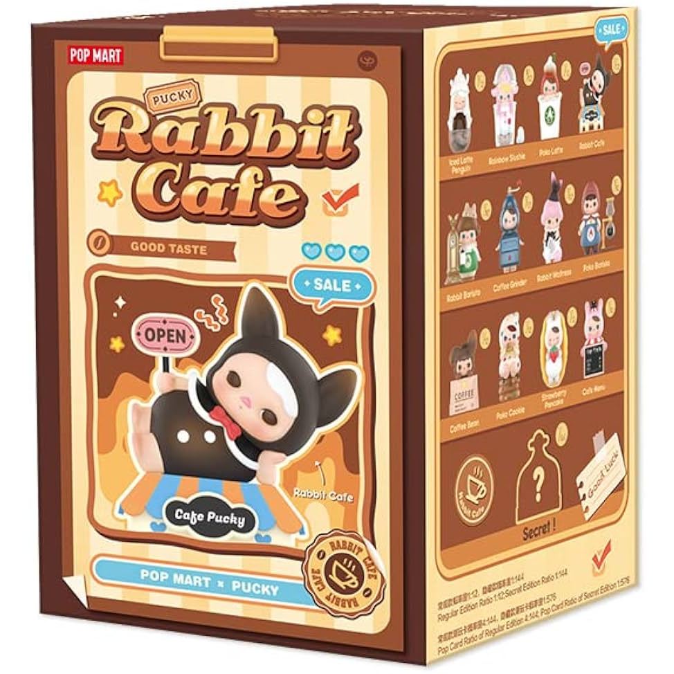 [พร้อมส่ง] POP MART Pucky Rabbit Café Series [แบบแยก] | Shopee Thailand