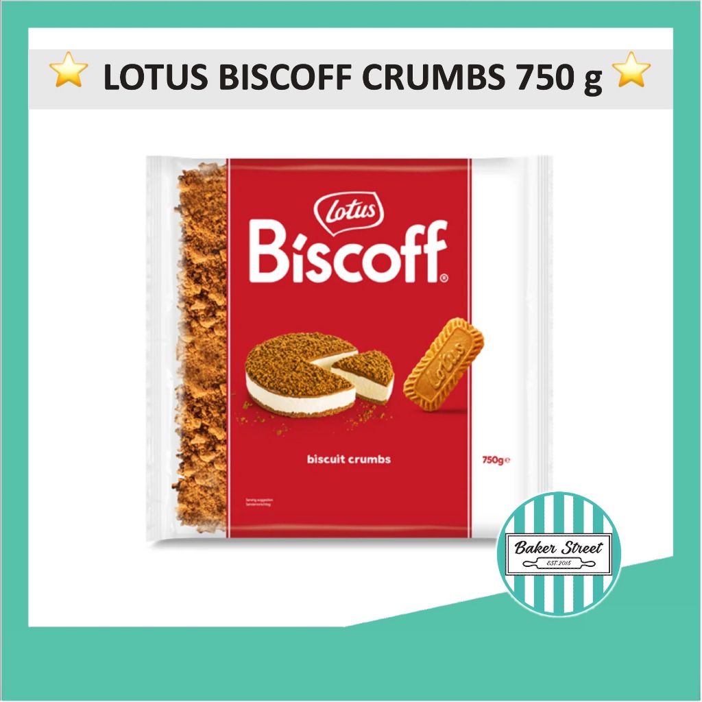 (แบบบด) Lotus Biscoff Crumbs บิสคอฟ ครัมส์ สำหรับทำฐานพาย 750 g ...