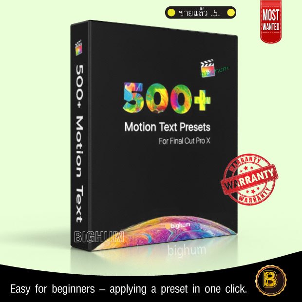 500+ Motion Text Presets | for FCPX Final Cut software mac | Shopee ...