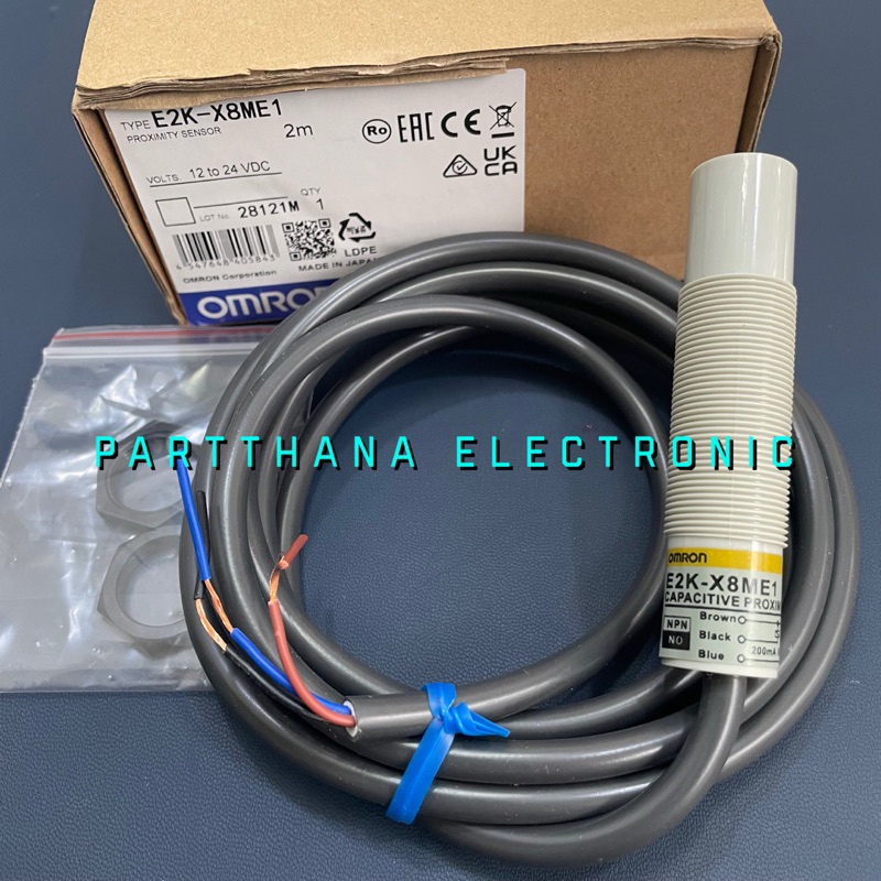 E2K-X8ME1 CAPACITIVE PROXIMITY SENSOR NPN NO 3 สาย หัว M18 พร้อมส่งในไทย | Shopee Thailand