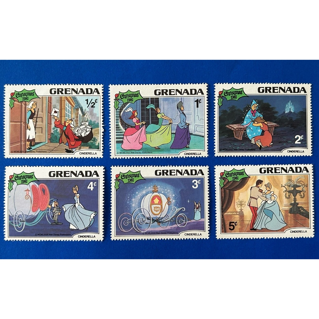 AFR001-แสตมป์ต่างประเทศ GRENEDA ชุด Cinderella จำนวน 6 ดวง | Shopee ...
