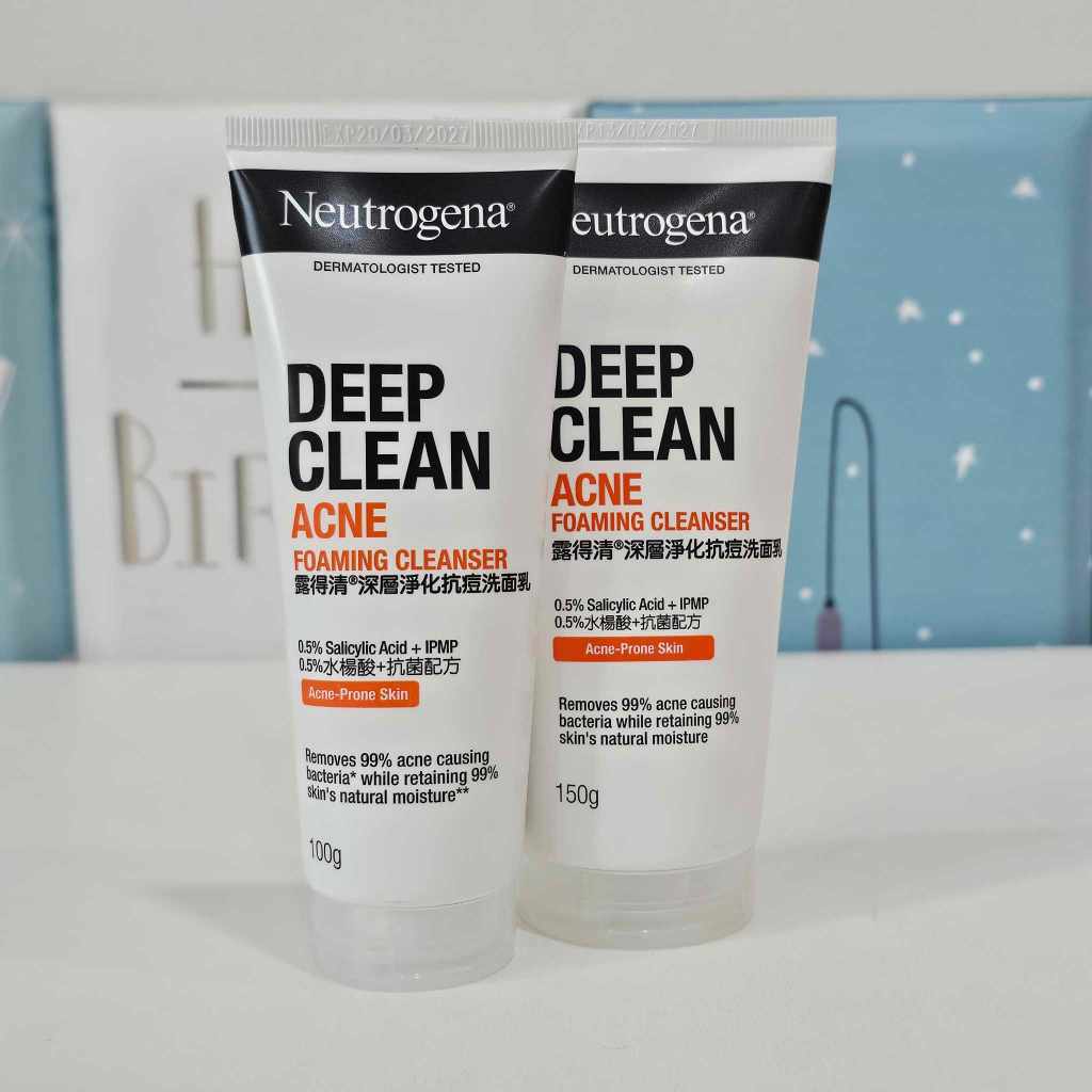 Neutrogena Deep Clean Acne Foaming Cleanser นูโทรจีนา โฟมล้างหน้า ...
