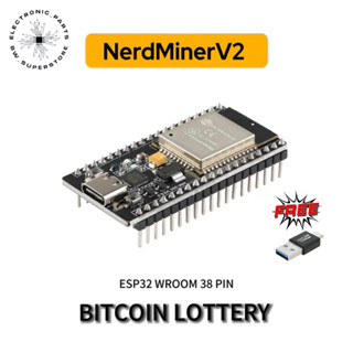 ชุด 10 ตัว Nerd Miner V2 Bitcoin Lottery ESP32-WROOM-32 เครื่องขุดบิทคอยล์ BTC lotto แถมฟรีหัว ...