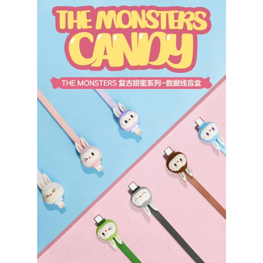 [แบบสุ่ม] The Monsters Candy Series-Cable Line (Type-C) สายพลังงาน ...