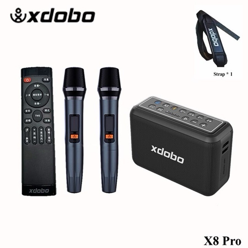 SY XDOBO X8 Pro 120W ลำโพงไร้สายบลูทู ธ โหมดคาราโอเกะ TWS โหมดพร้อม 2 ไมโครโฟนวูฟเฟอร์ลึกลำโพง ...