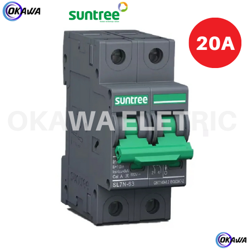 SUNTREE เบรกเกอร์ไฟฟ้า สำหรับโซล่าร์เซลล์ DC และไฟฟ้าบ้าน AC MCB ...