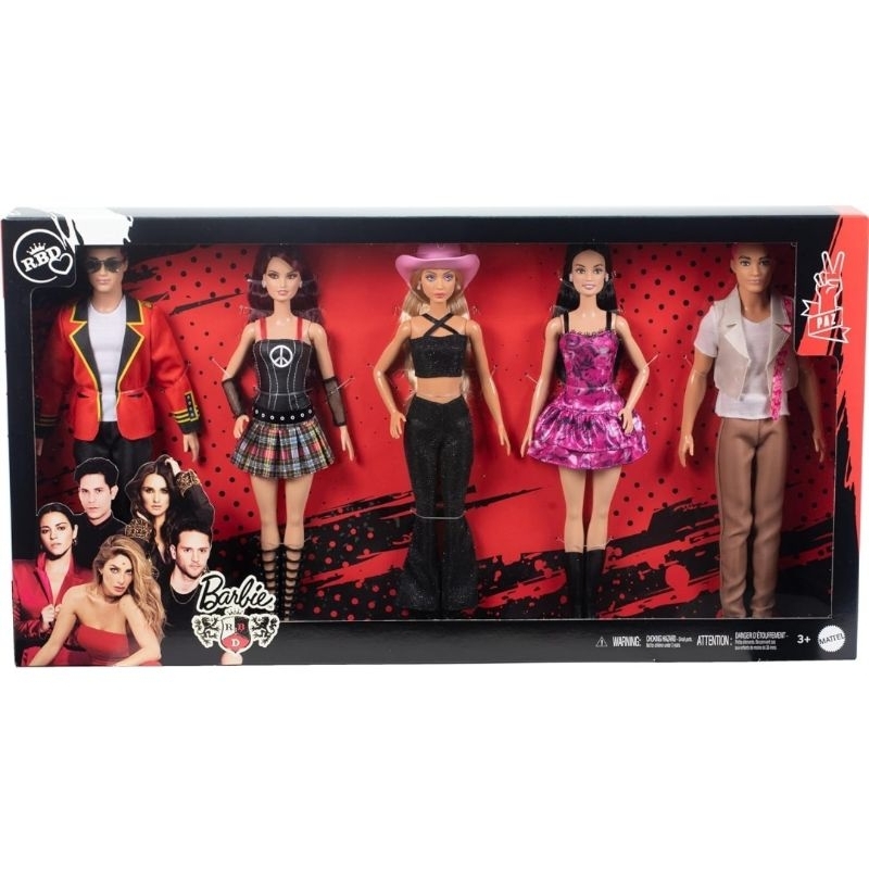 Barbie RBD Set of 5 Fashion Dolls Collectible พรีออเดอร์ ตุ๊กตา RBD ...