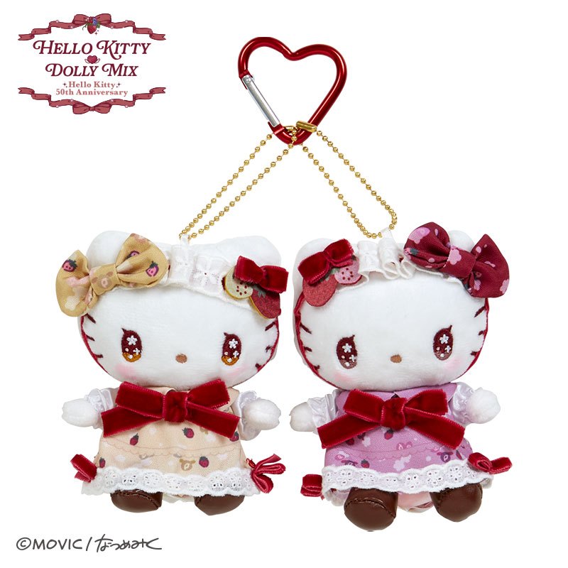 พวงกุญแจตุ๊กตาคู่ Hello Kitty Dolly Mix - Hello Kitty 50th Anniversary ...