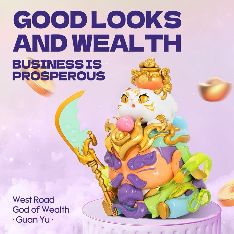 กล่องสุ่ม(แบบเลือกตัว)ลิขสิทธิ์แท้ FUFUTIETIE Fu Five Gods of Wealth ...