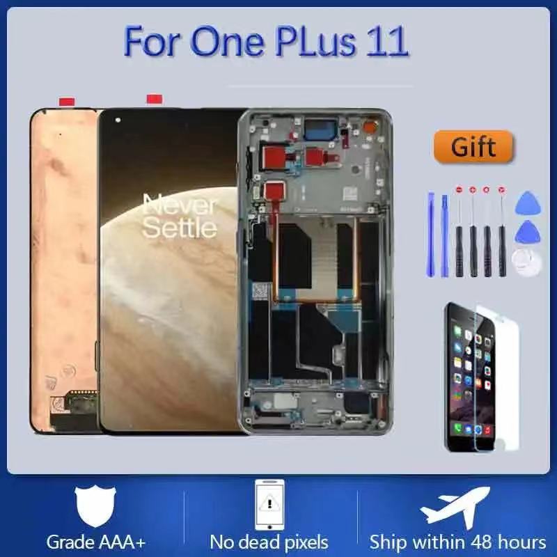 One Plus 11 / 11R Screen Assembly ต้นฉบับใหม่ทั้งภายในและภายนอกจอแสดงผล ...