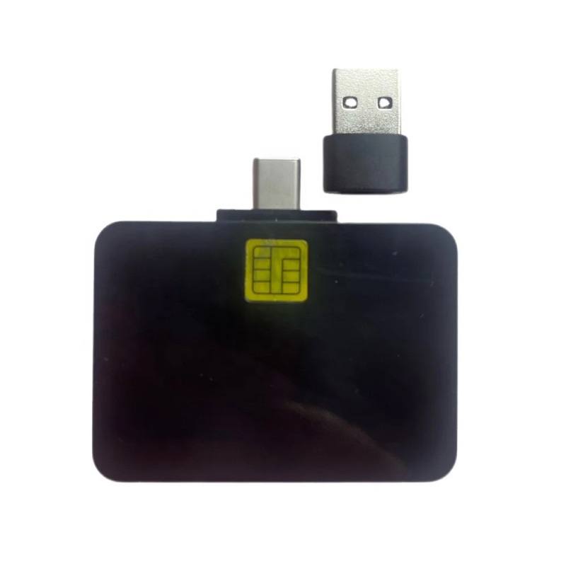 เครื่องอ่านบัตร Smart card reader Type-C แถมหัวแปลง USB รุ่น SCR88 ...
