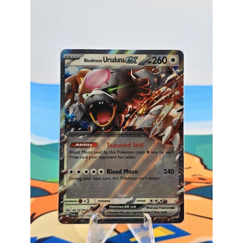 Pokemon Card "Ursaluna EX 141/167" ENG Twilight Masquerade SV06 ...