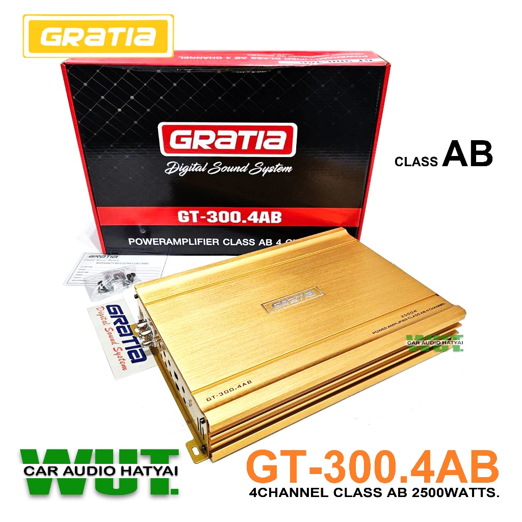 GRATIA เพาเวอร์แอมป์คลาสAB สำหรับขับลำโพงเสียงกลางแหลม ClassAB กำลังขับ 2500Watts./วัตต์ gratia ...
