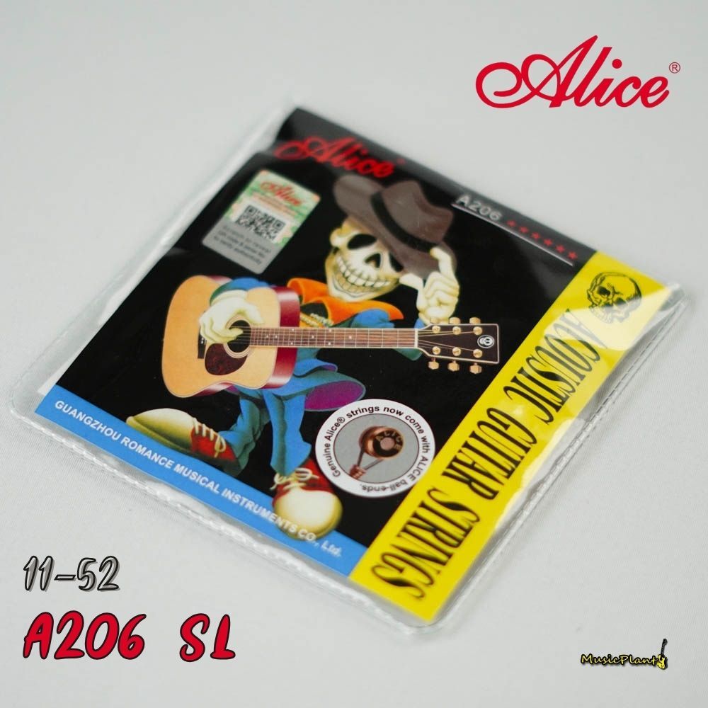 สายกีตาร์โปร่ง Alice รุ่น A206SL(11-52) และ A206L(12-53) | Shopee Thailand