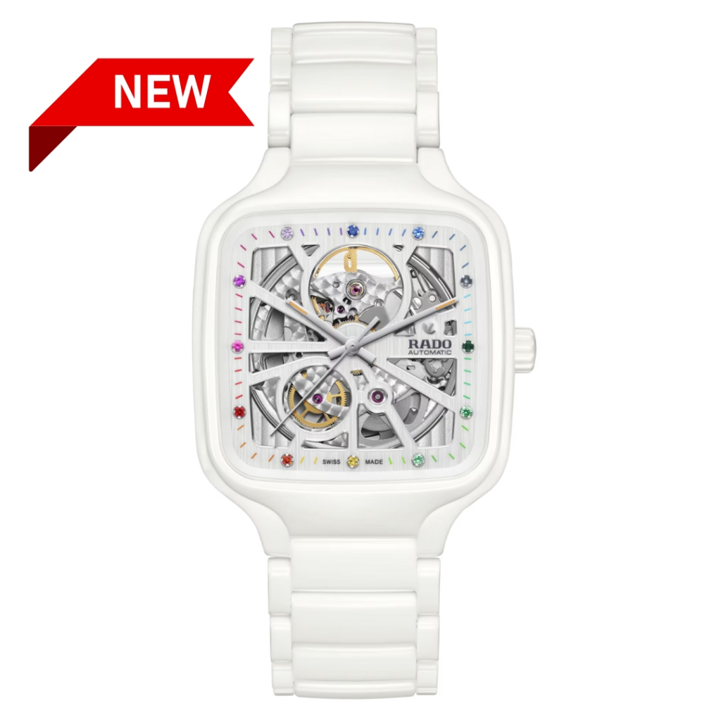 นาฬิกา RADO รุ่น TRUE SQUARE AUTOMATIC OPEN HEART DIAMONDS | Shopee ...