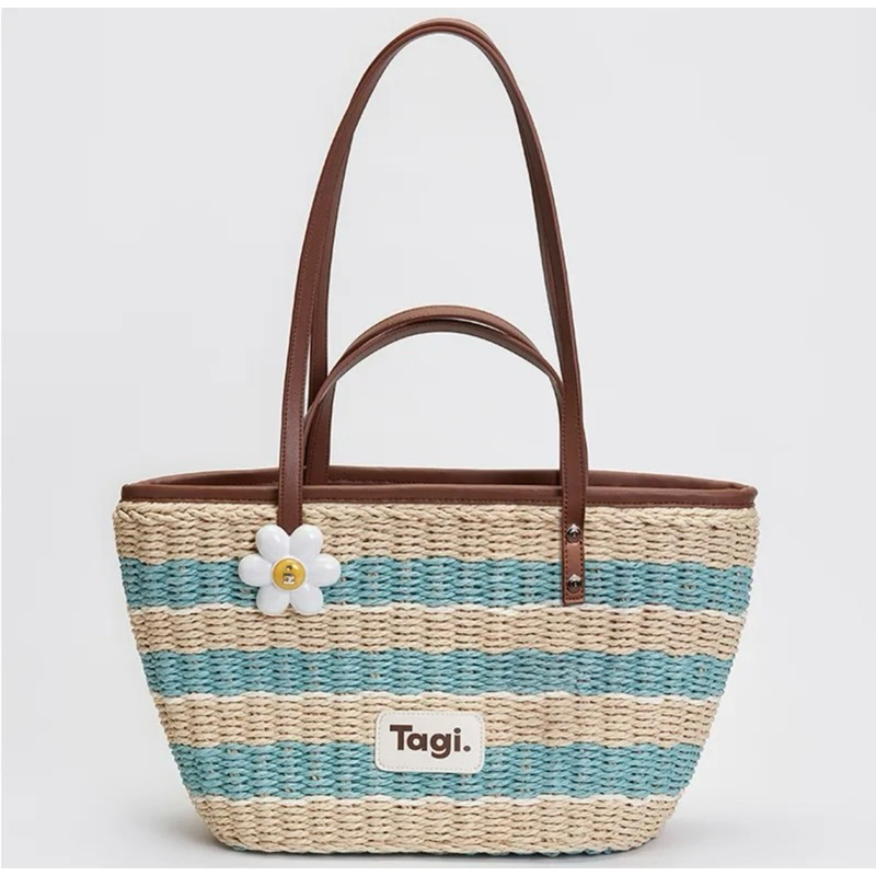 พรีออเดอร์ 〖 Tagi 〗Tagi. Large Blooming Woven Bag | Shopee Thailand