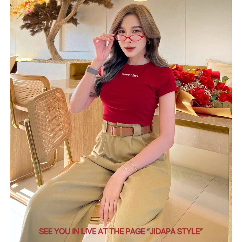 เซต 3 ชิ้นขายาวพร้อมเข็มขัด ป้าย VG ไซส์ M พร้อมส่ง J316 | Shopee Thailand