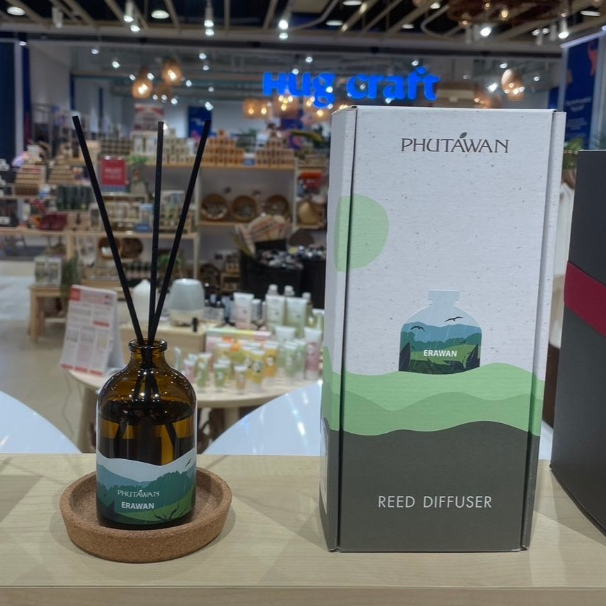ก้านไม้หอมปรับอากาศ 100 ml Phutawan Aroma Reed Diffuser ภูตะวัน | Shopee Thailand