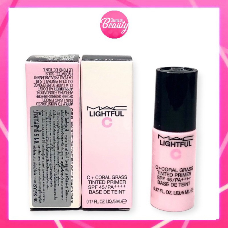 แท้💯%ฉลากไทย📍 MAC LIGHTFUL C C + CORAL GRASS TINTED PRIMER SPF 45 / PA ...