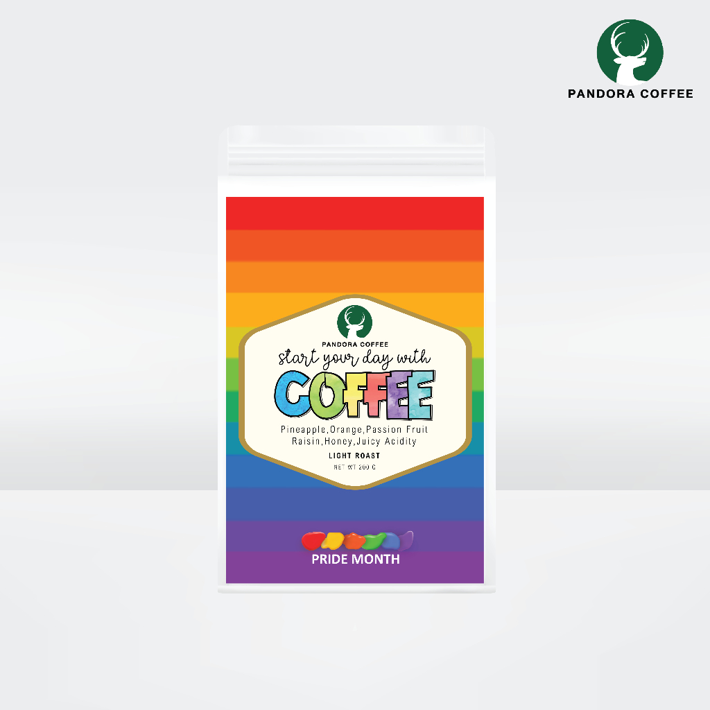 Pandora Coffee เมล็ดกาแฟ Pride Month Coffee คั่วอ่อน Light Roast 200 ...