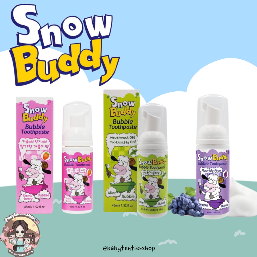 พร้อมส่ง🛵 ยาสีฟันสำหรับเด็ก Snow Buddy Foam Toothpaste จากเกาหลี🇰🇷 ...