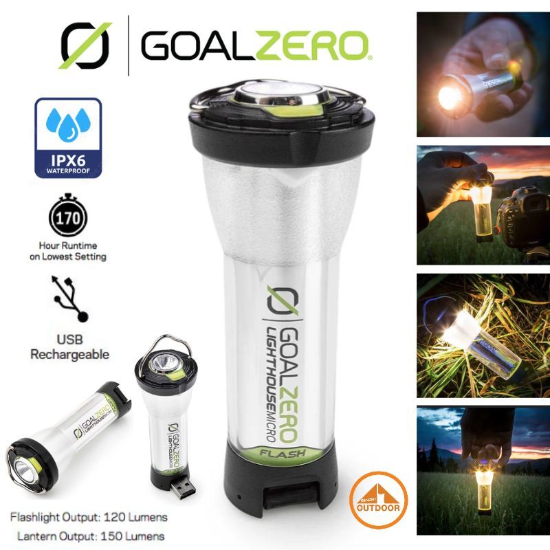 GOALZERO Light House Micro Flash | USB Lantern + Flashlight ตะเกียงไฟฉายพกพาแบบชาร์จไฟได้ ...
