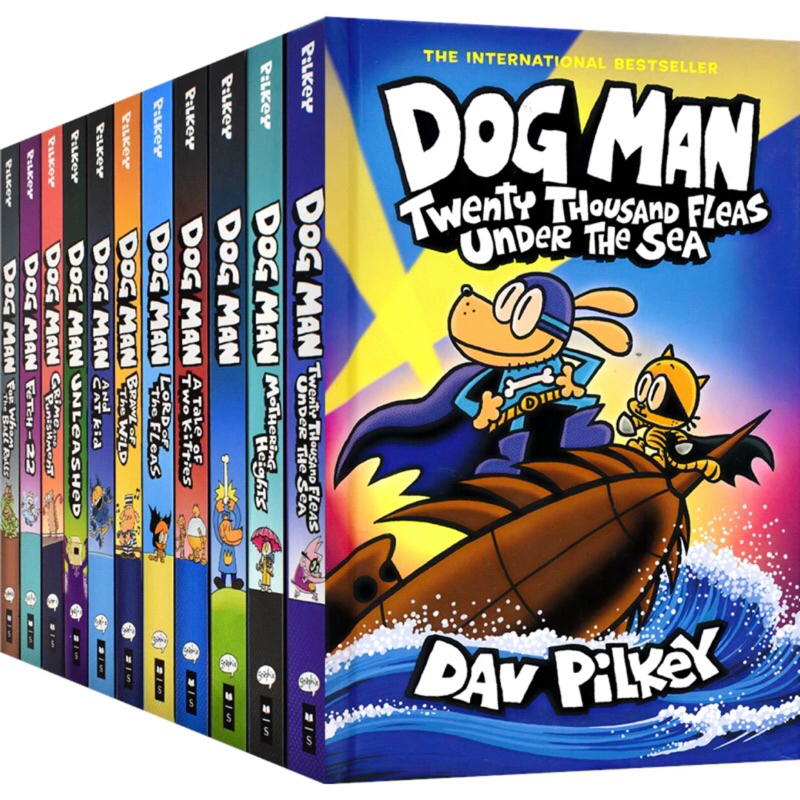Dogman แบ่งขาย พร้อมส่ง Dog man by Dav Pilkey ปกแข็ง Comic แนวตลก ...