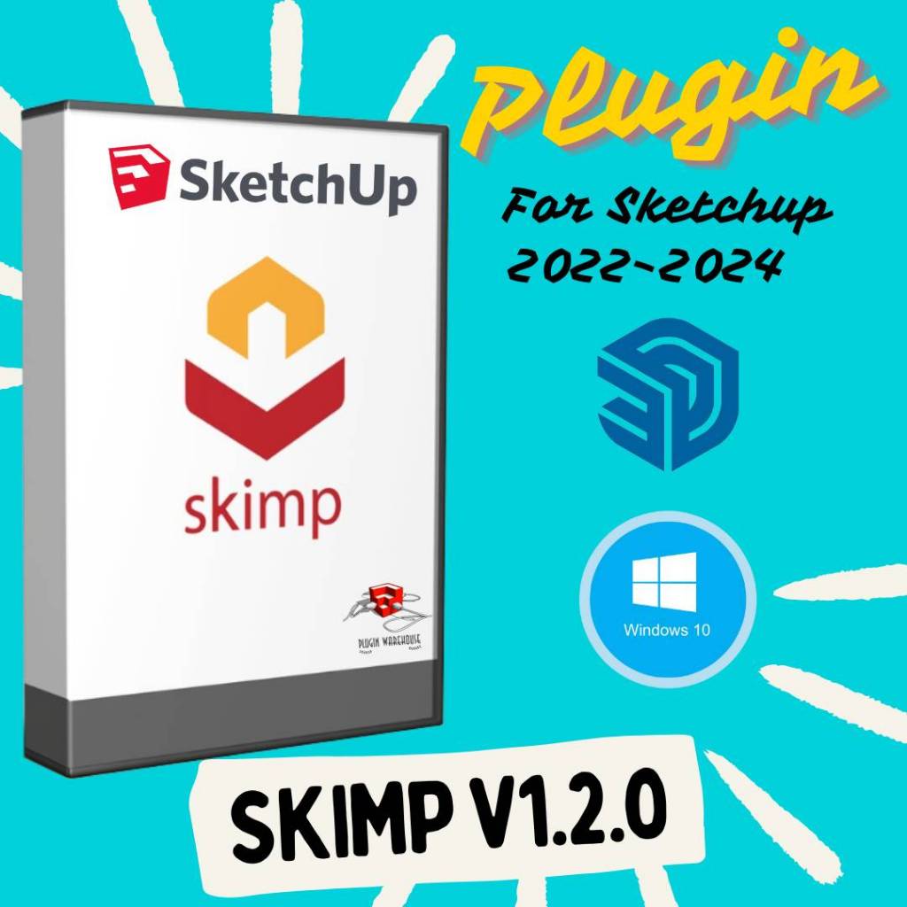 Skimp v1.2.0 (ปลั๊กอิน Import และลดจำนวน Polygon ลดขนาดไฟล์ Models) Plugin for Sketchup 2022 ...