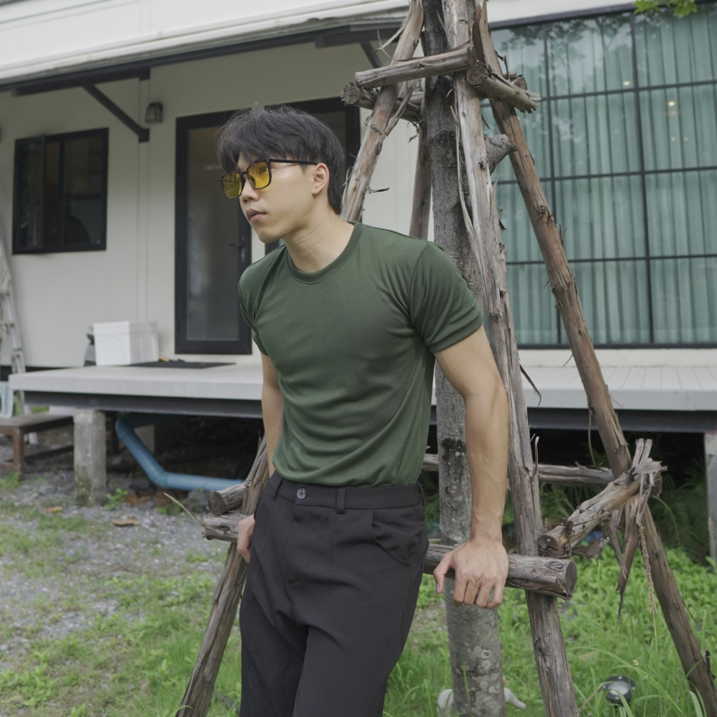 OLIVER MUSCLE เสื้อยืดแขนสั้น SOFT FIT ทรงรัดแขน เนื้อผ้าเบา นุ่มมากกก ...