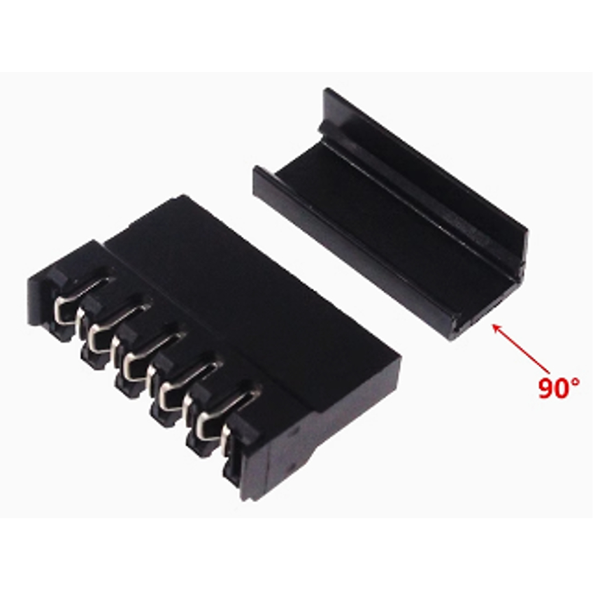 [สินค้าจากไทย] SATA power crimp connector with 90,180 degree cap ...