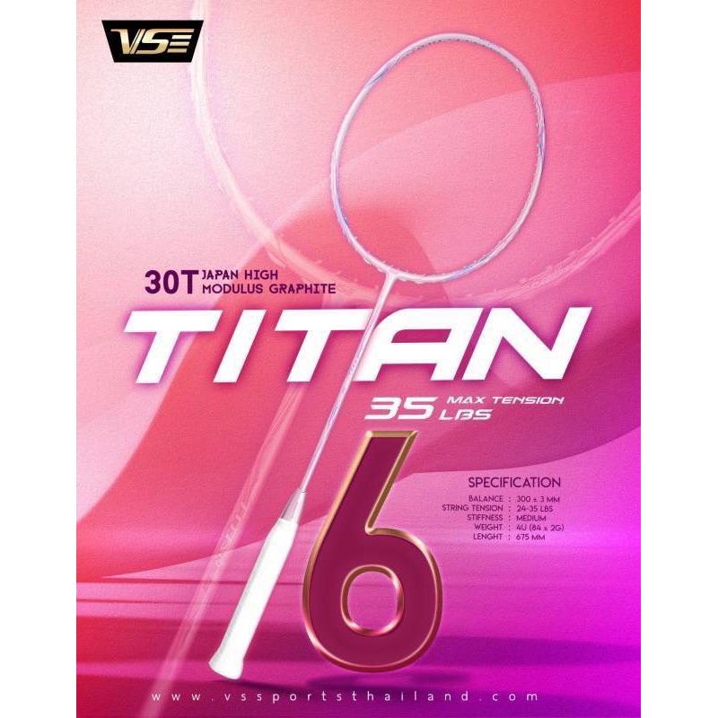 VS TITAN 6, 7,8,9 (ไม้แบดมินตัน) | Shopee Thailand