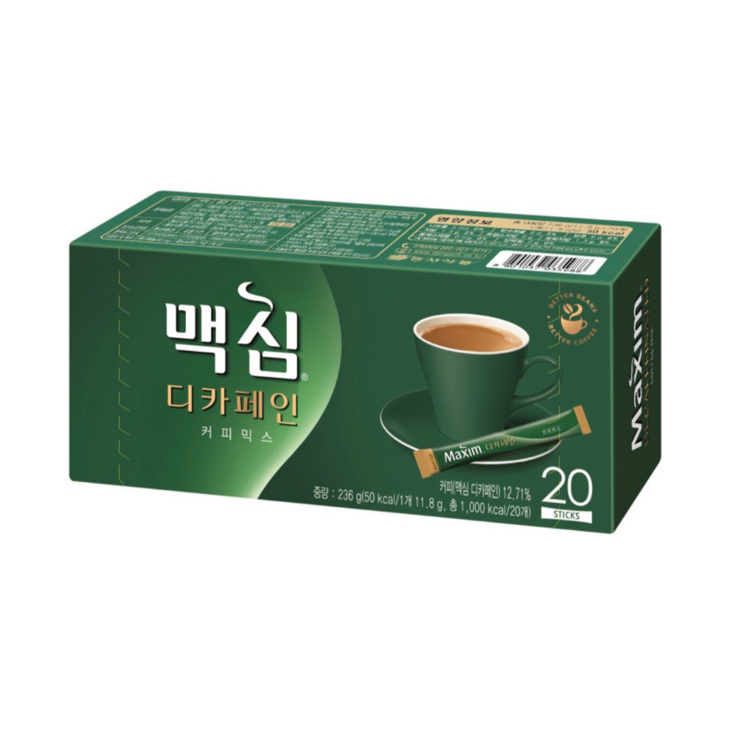 [ของแท้] 맥심디카페인 Maxim Decaffeinated Coffee (กาแฟ 3 in 1 สูตรไม่มี ...