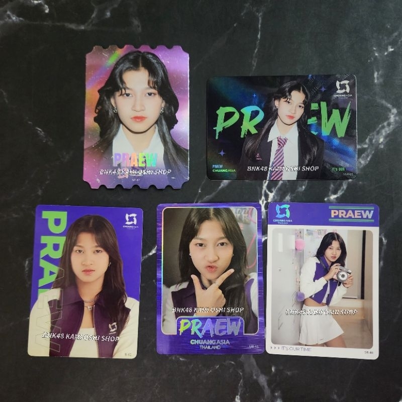การ์ด Praew Mindy แพรว มินดี้ ver1 เซต5ใบ Chuang Asia card SP+SSR+UR+SR+R ( chuangasia Thailand ...