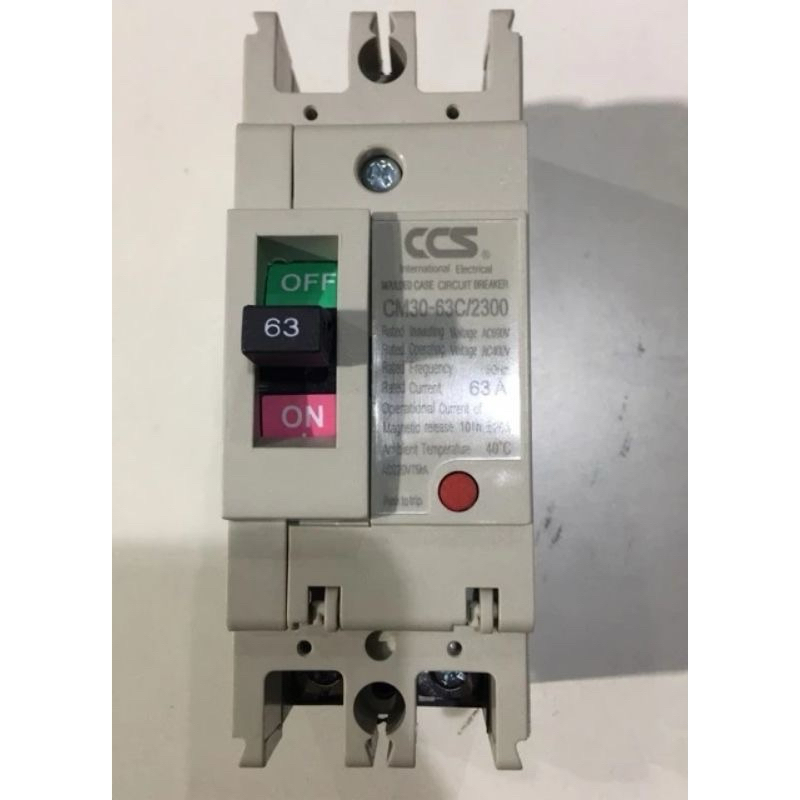 เบรกเกอร์ เบอร์เกอร์ไฟฟ้า ตัวใหญ่ 2P 30A 50A 63A 100A ยี่ห้อ CCS | Shopee Thailand