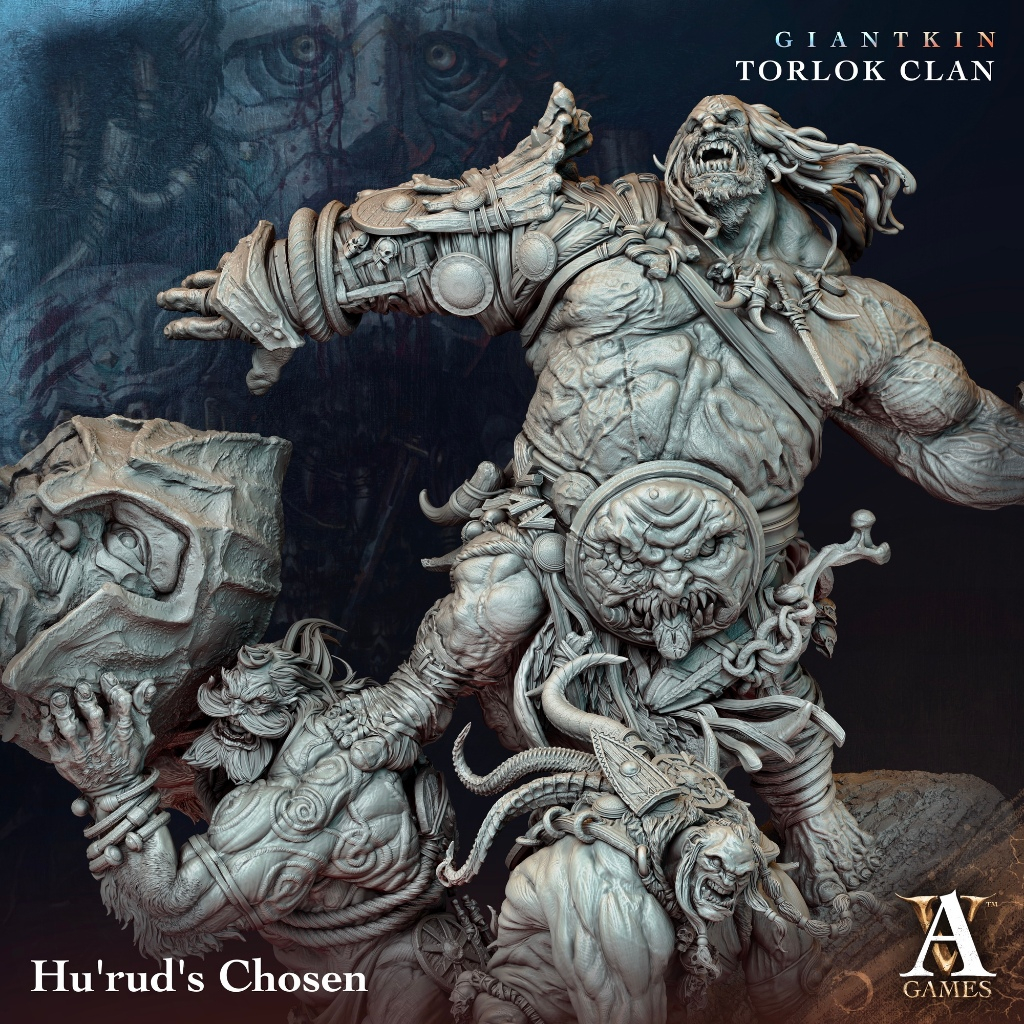 Giantkin Torlok clan - โมเดลสำหรับ DnD miniaature, and other RPG's ...