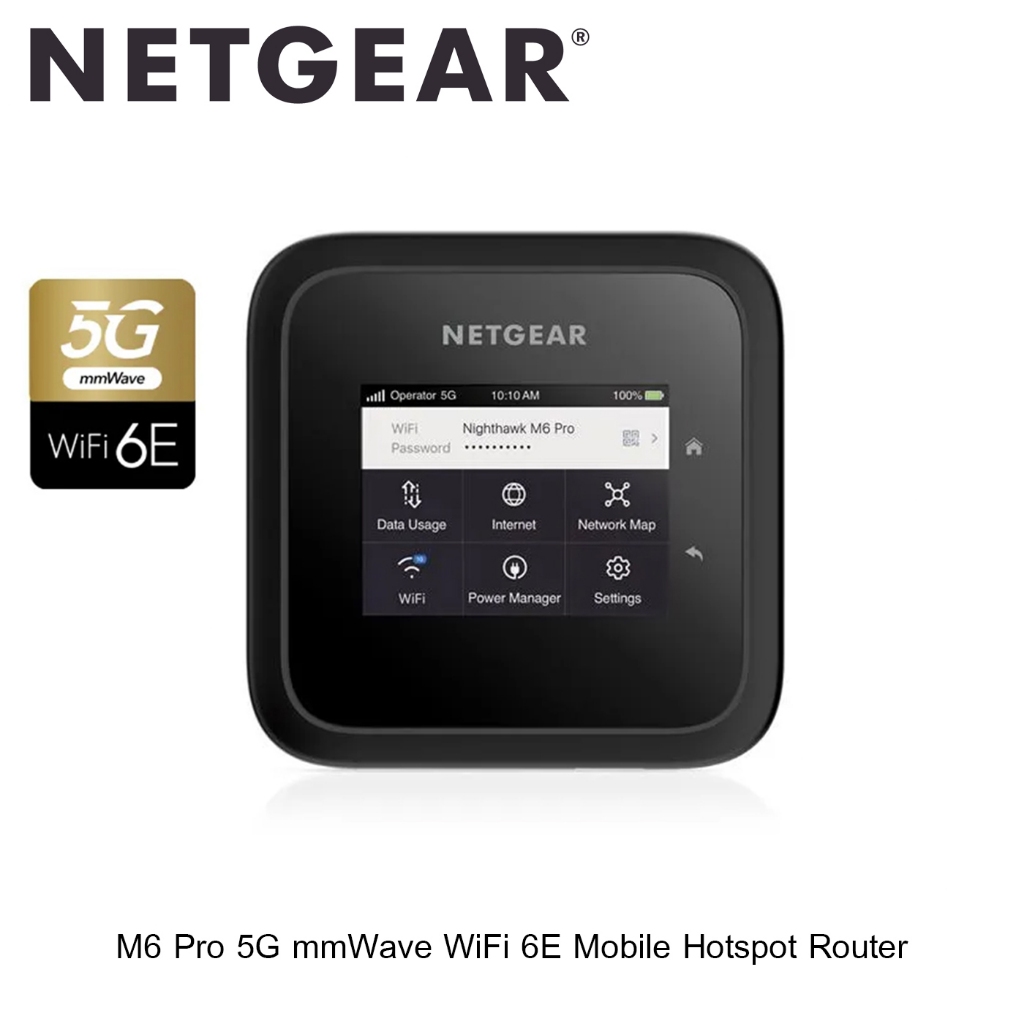 NETGEAR MR6550 Nighthawk M6 Pro 5G mmWave WiFi 6E Mobile Hotspot Router ...