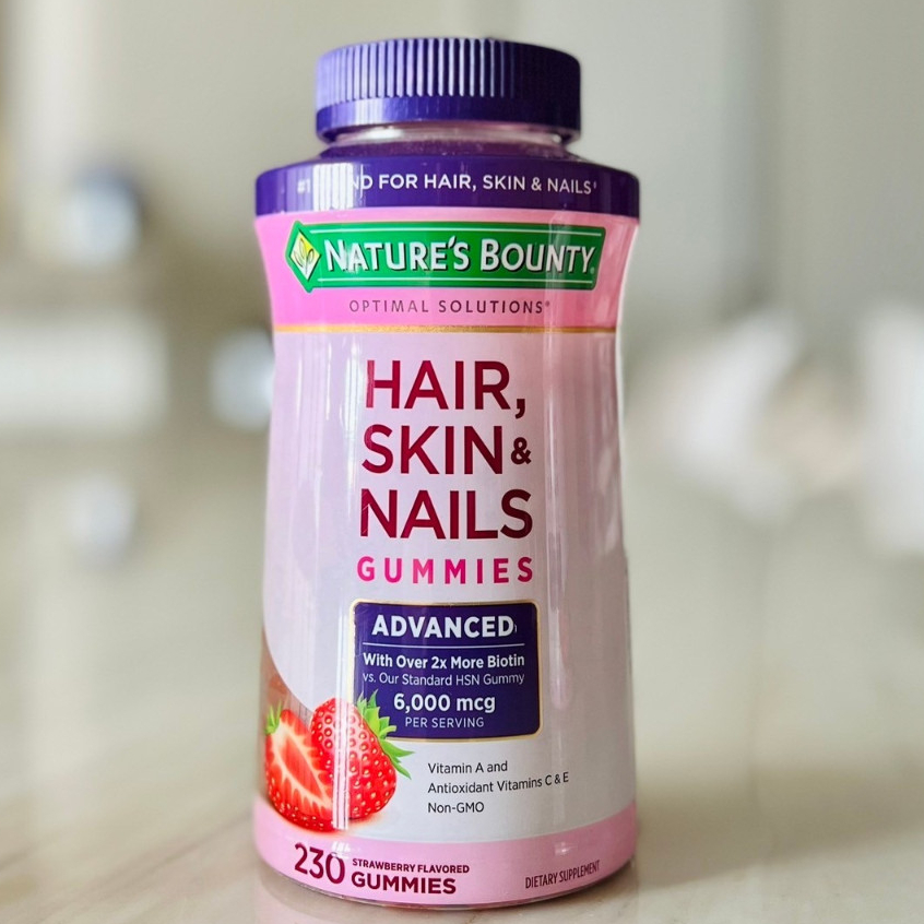 Nature's Bounty Optimal Solutions Advanced Hair,Nail&Skin 2x Biotin 230 ...