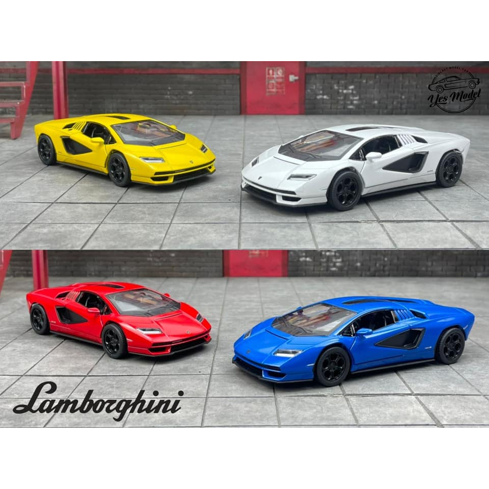 แลมโบ แลมโบกินี่ Lamborghini Countach Lp800-4 โมเดลรถรถเหล็ก Kinsmart ...