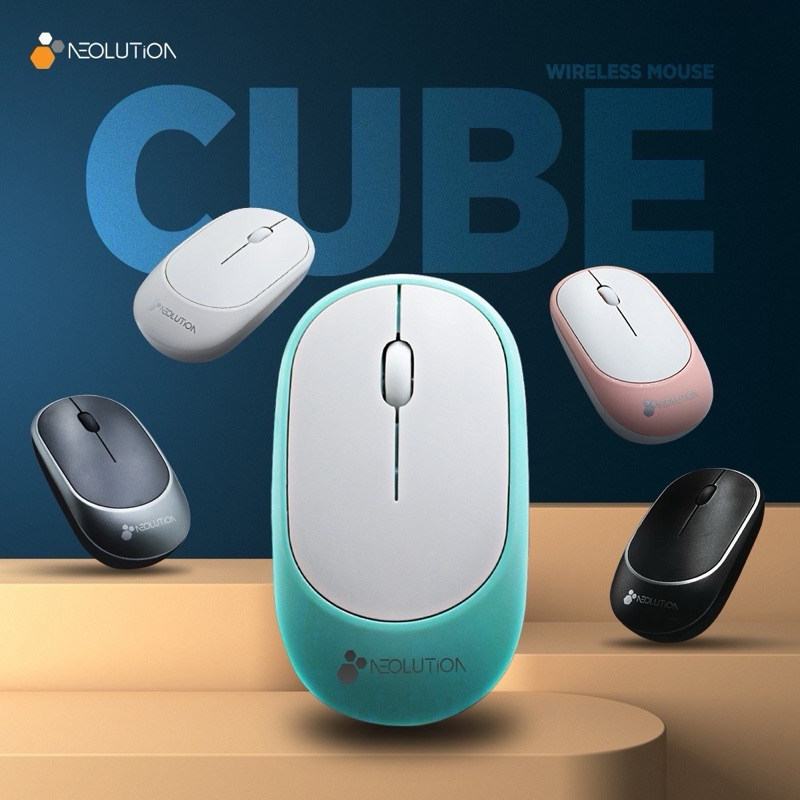 Mouse Neolution Silent Wireless Mouse CUBE เม้าส์ไร้สาย | Shopee Thailand