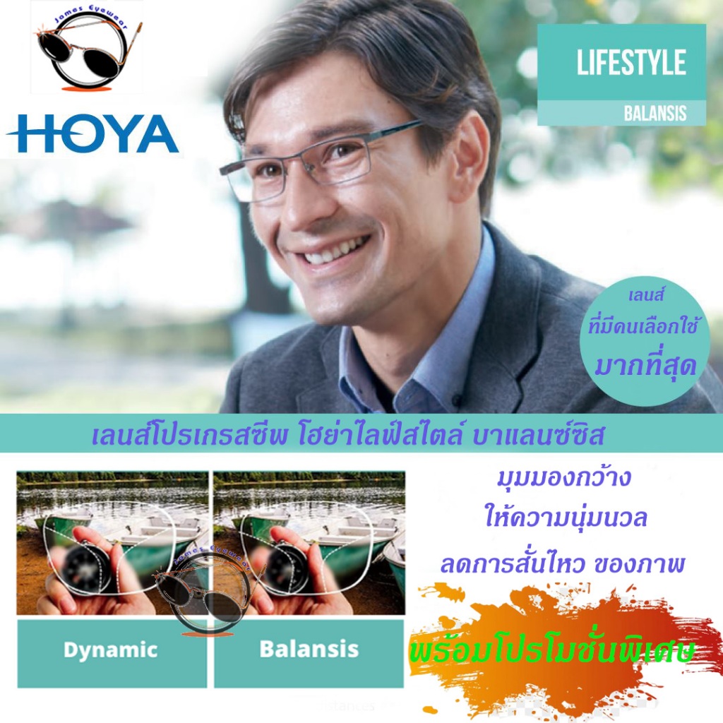 Hoya ID Lifestyle BALANSIS เลนส์โปรเกรสซีฟคุณภาพสูงจาก HOYA มองได้ทุกระยะ ปรับตัวง่าย สบายตา อับ ...