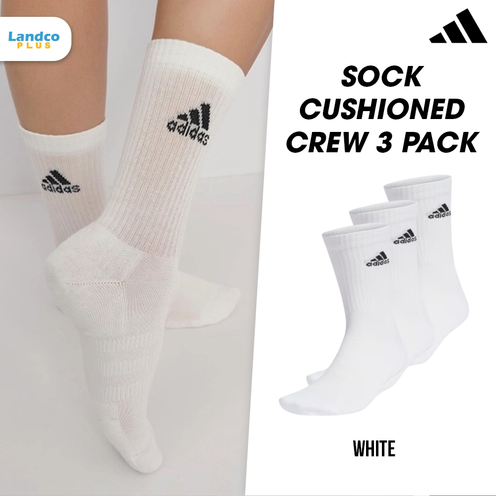 Adidas อาดิดาส ถุงเท้า (1แพ็ค มี 3 คู่) Sock Cushioned Crew 3PP HT3446 ...