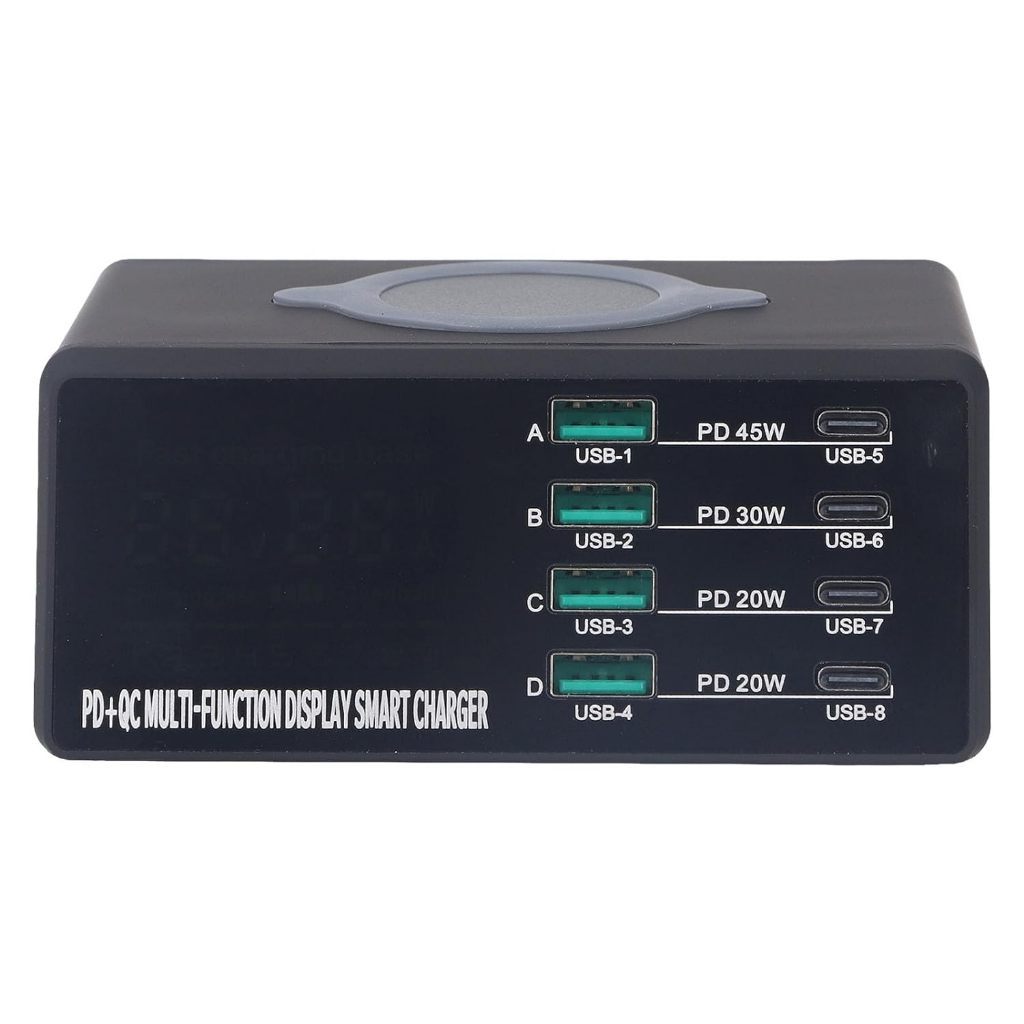 8 Ports Multi-function Wireless Charger รุ่น WLX X9D Fast Charging with ...