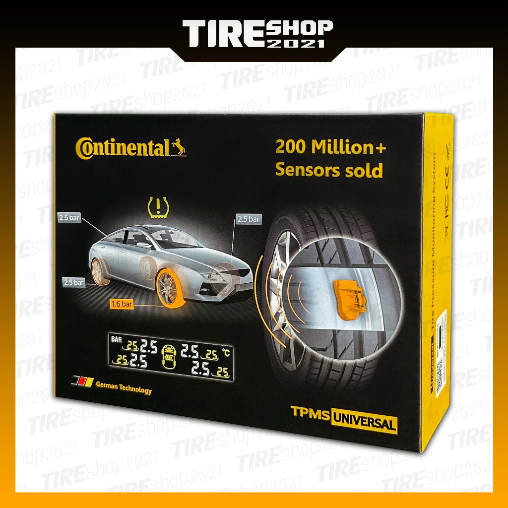 เครื่องตรวจวัดลมยางดิจิทัลแบบติดตั้งภายในล้อรถยนต์ แบรนด์ CONTINENTAL ...