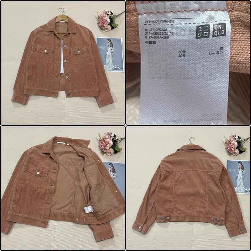 Uniqlo XL อก46 พร้อมส่งแจ๊คเก็ตลูกฟูกยูนิโคล่มือสองของแท้ สภาพใหม่10/10 | Shopee Thailand