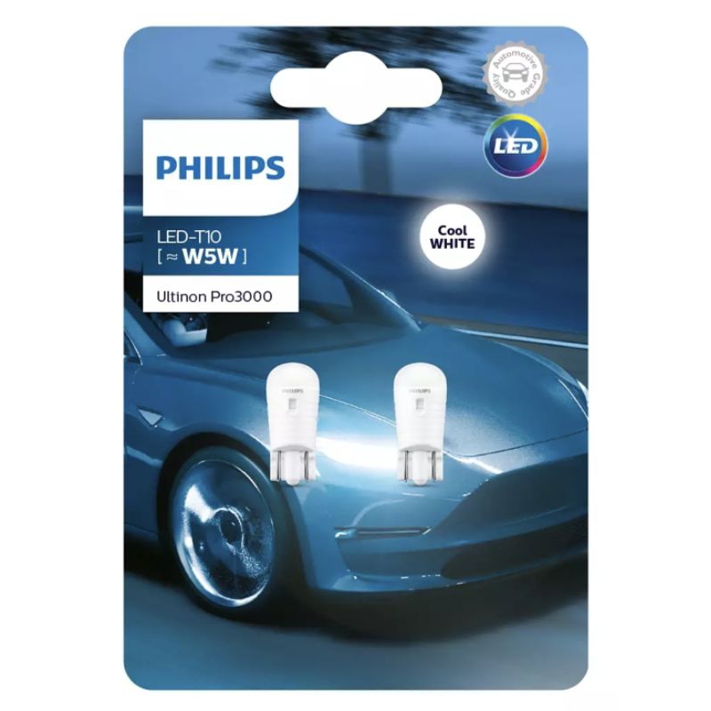 PHILIPS T10 Ultinon Pro3000 LED 6500k WHITE | Shopee Thailand