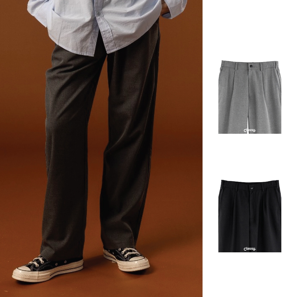 Classy - กางเกงขายาว สแล็ค รุ่น Slack Pants | Shopee Thailand